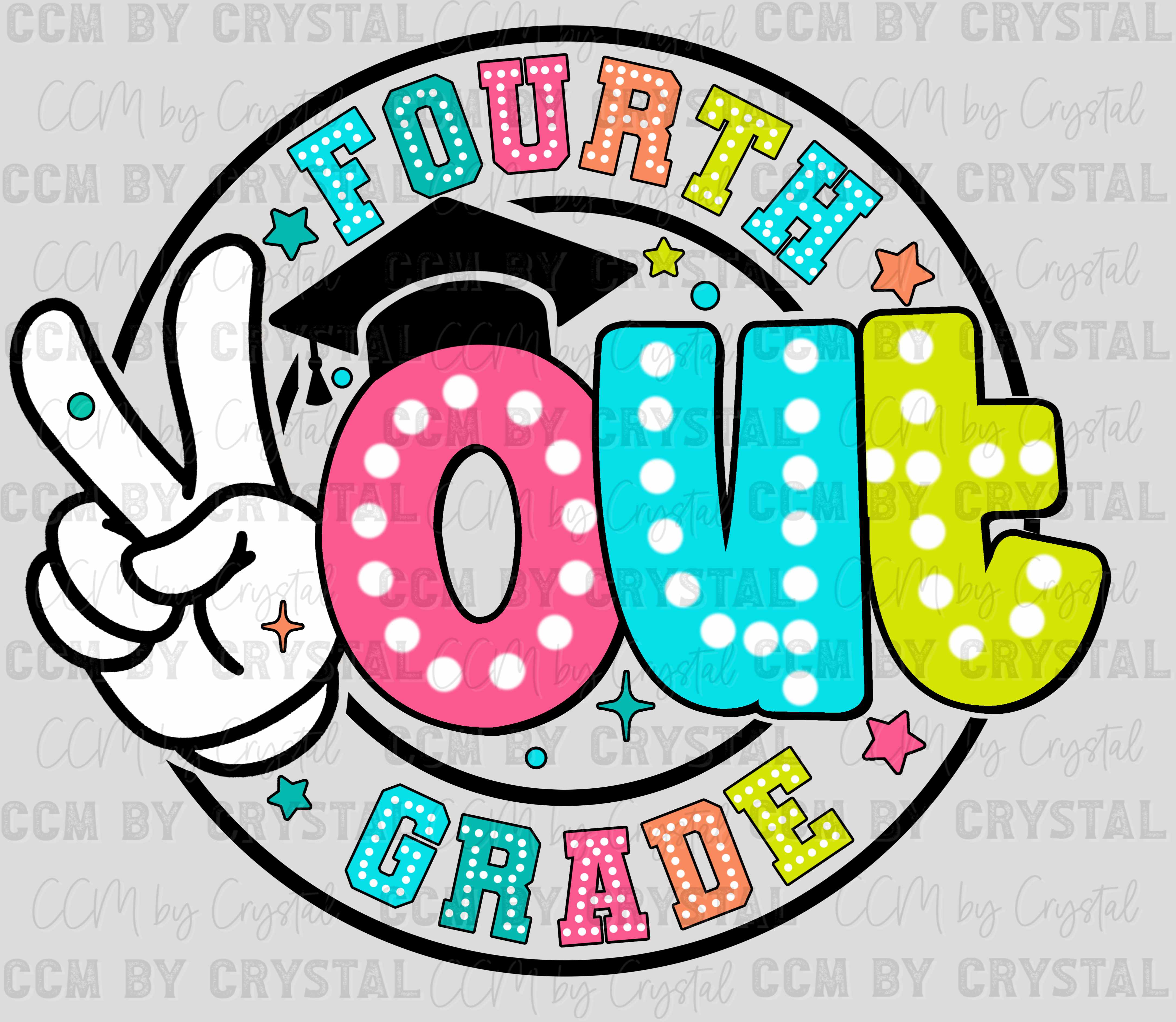 Peace Out Fourth Grade Last Day of School Ready to Press Transfer ...