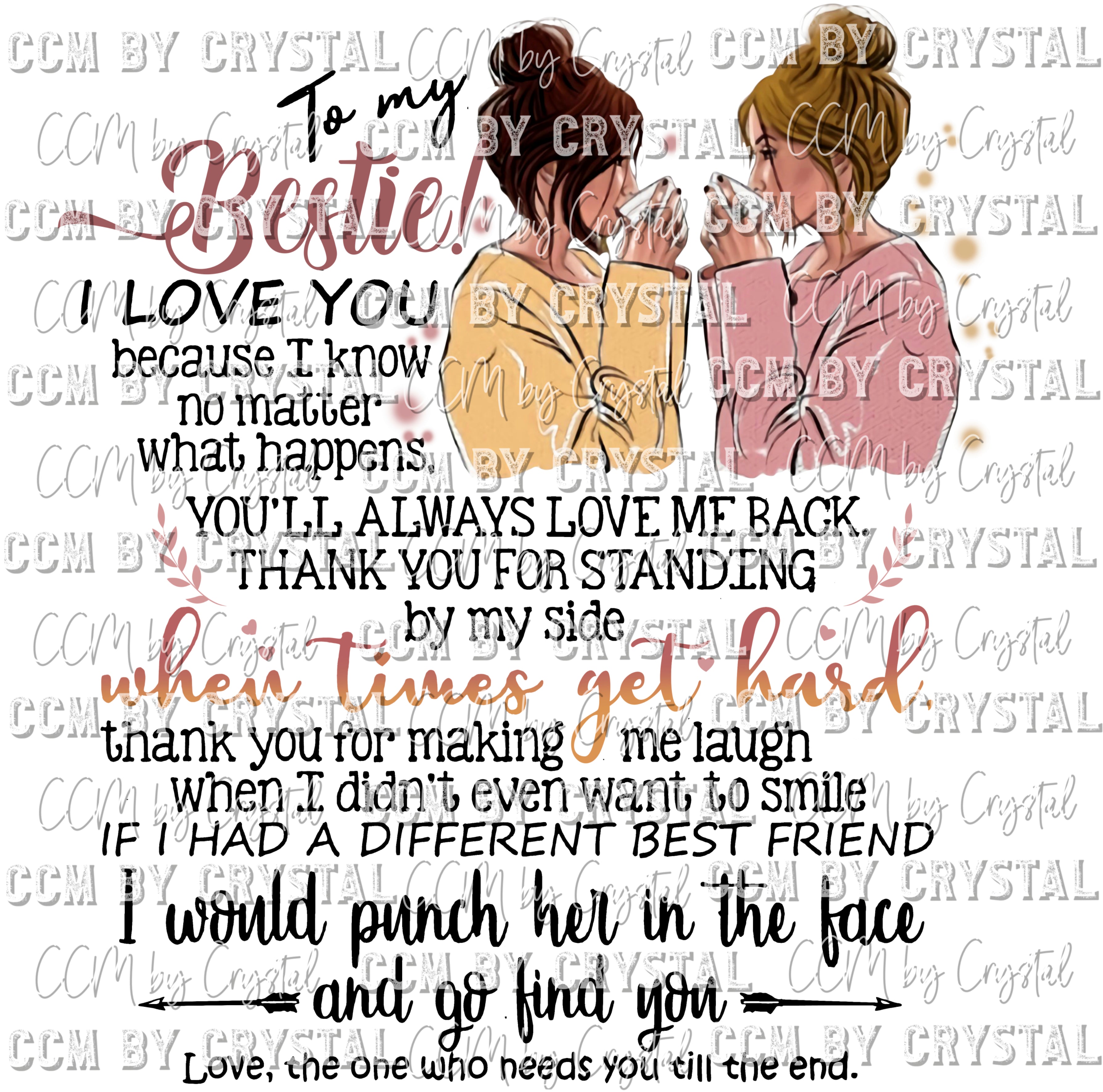 Bestie Ready to Press Transfer – CCMbyCrystal
