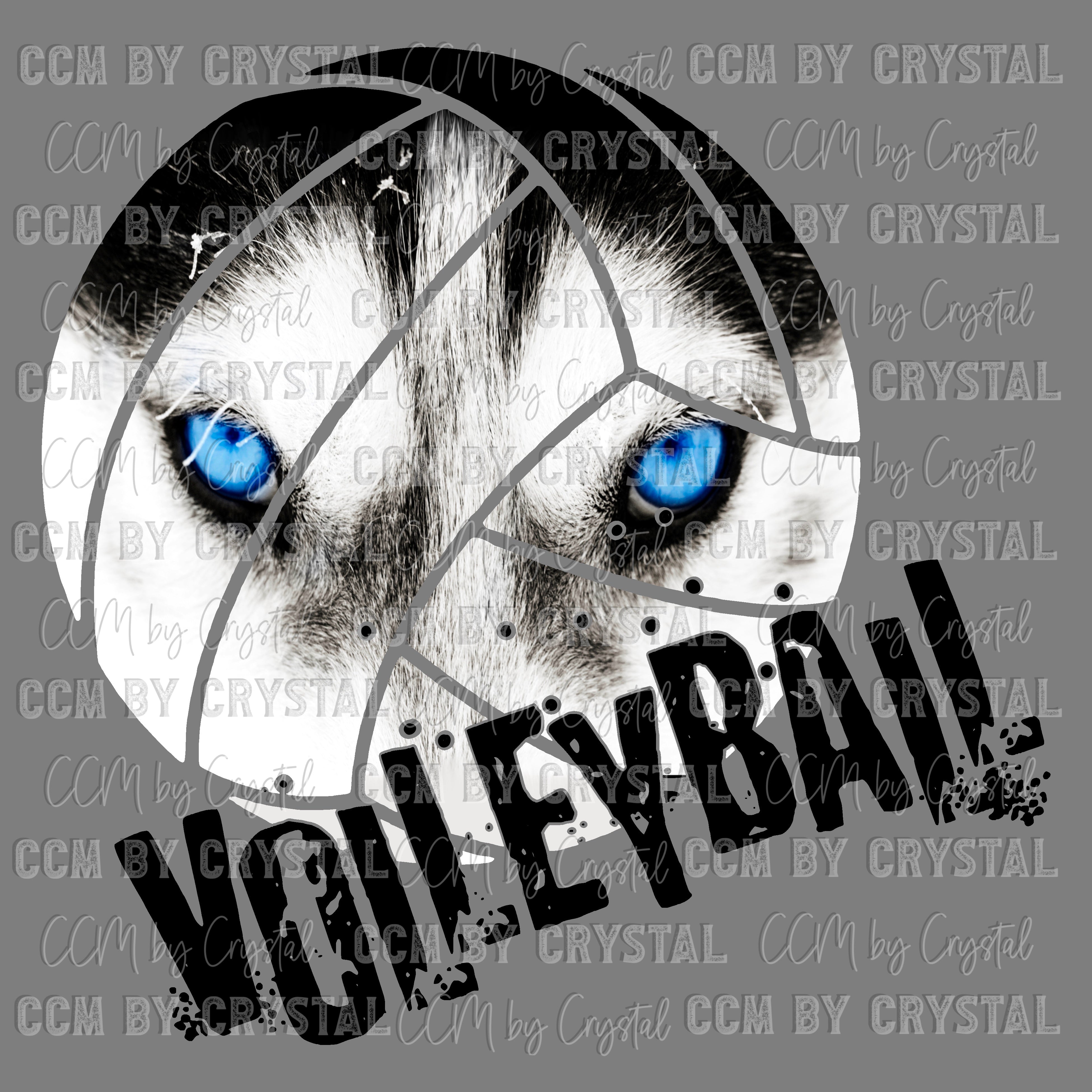 Husky Volleyball Mascot Ready to Press Transfer DTF Transfer Sublimati ...