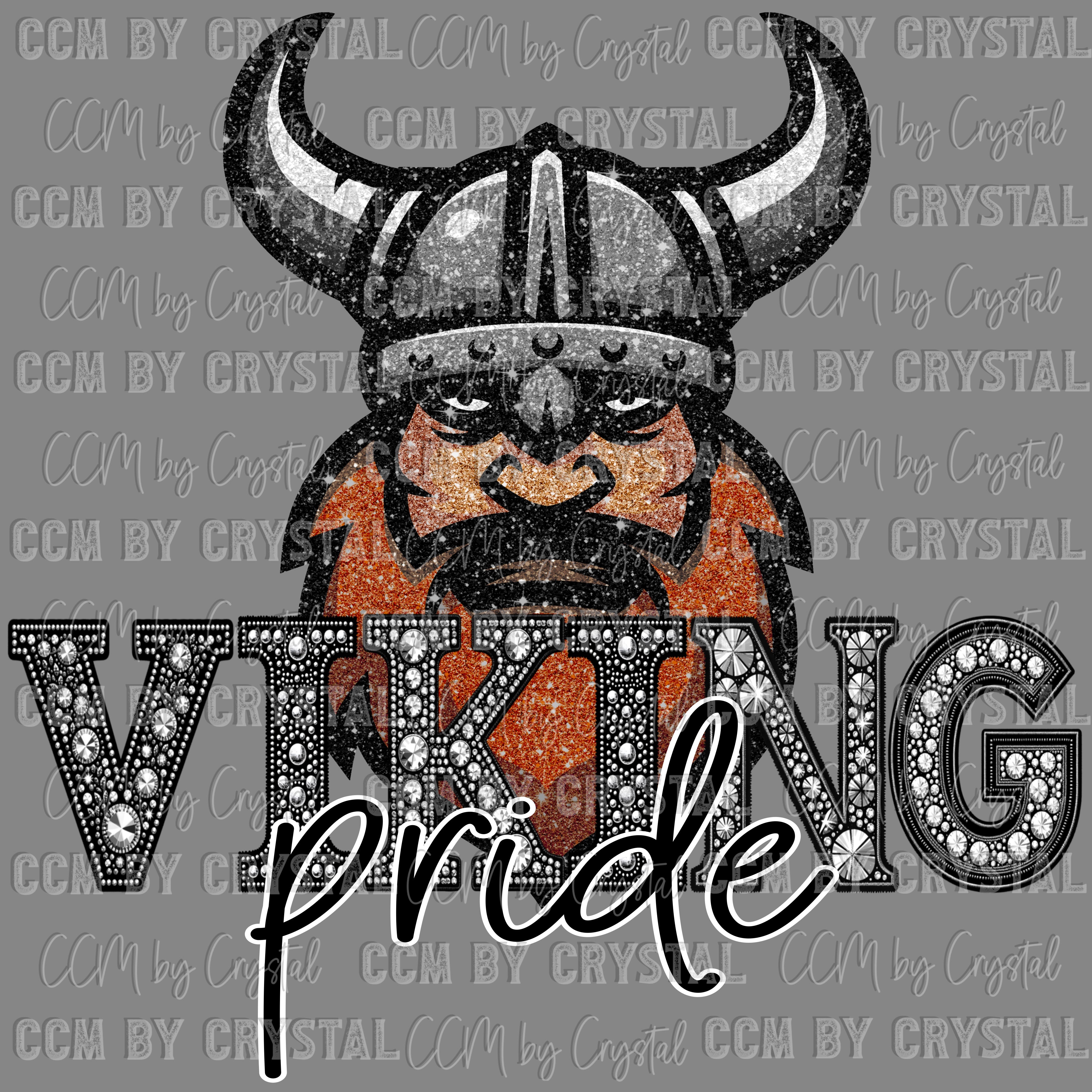 Viking Pride Mascot Ready to Press Transfer DTF Transfer Sublimation T ...