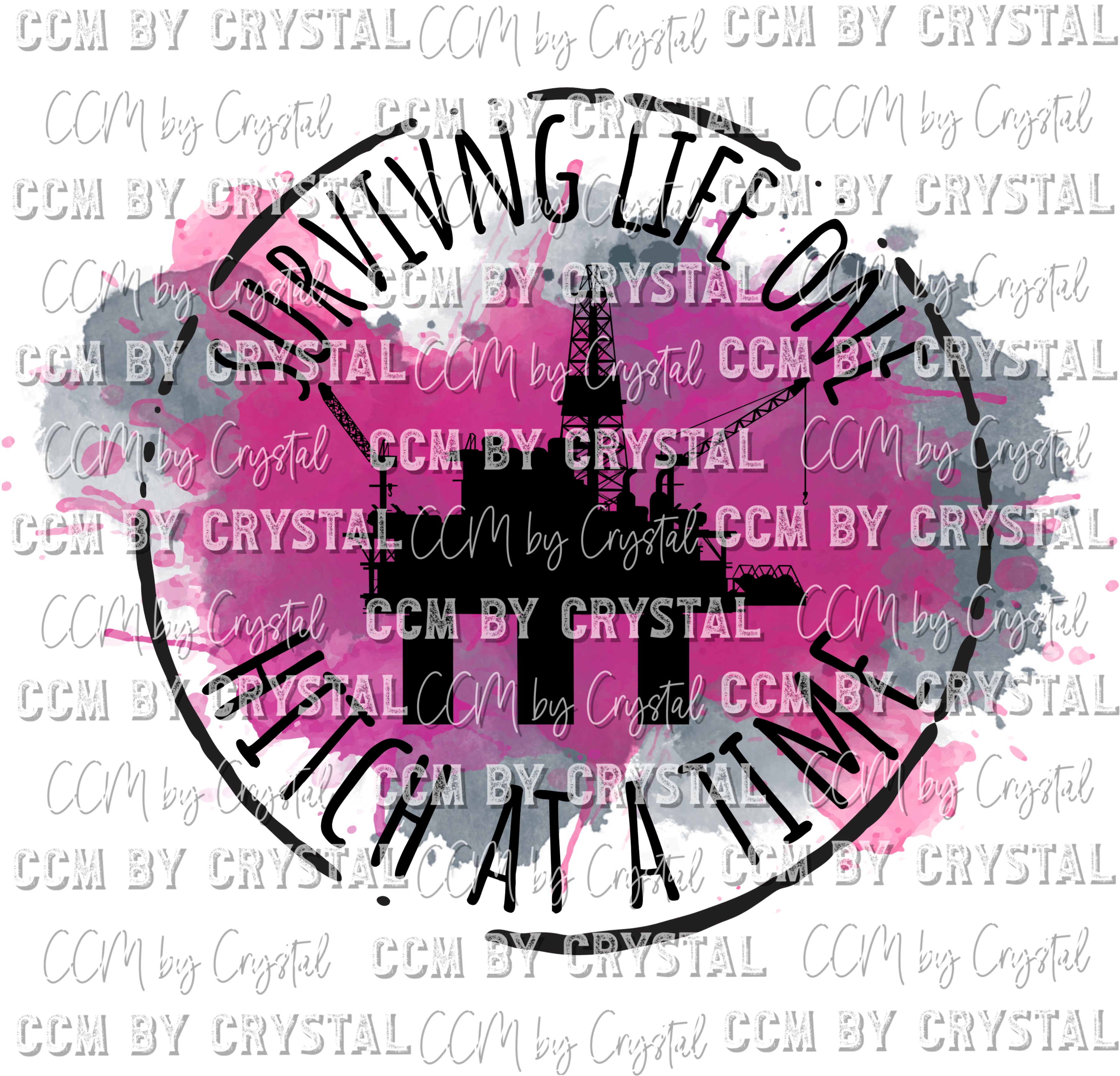 Oilfield Wife Pink Ready to Press Transfer – CCMbyCrystal