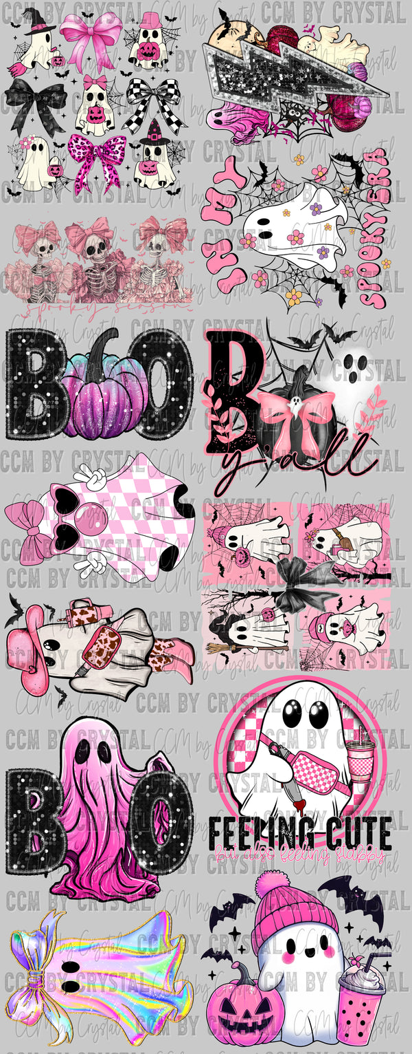 Pink Halloween GANG Sheet 60" DTF Gang Sheet – CCMbyCrystal