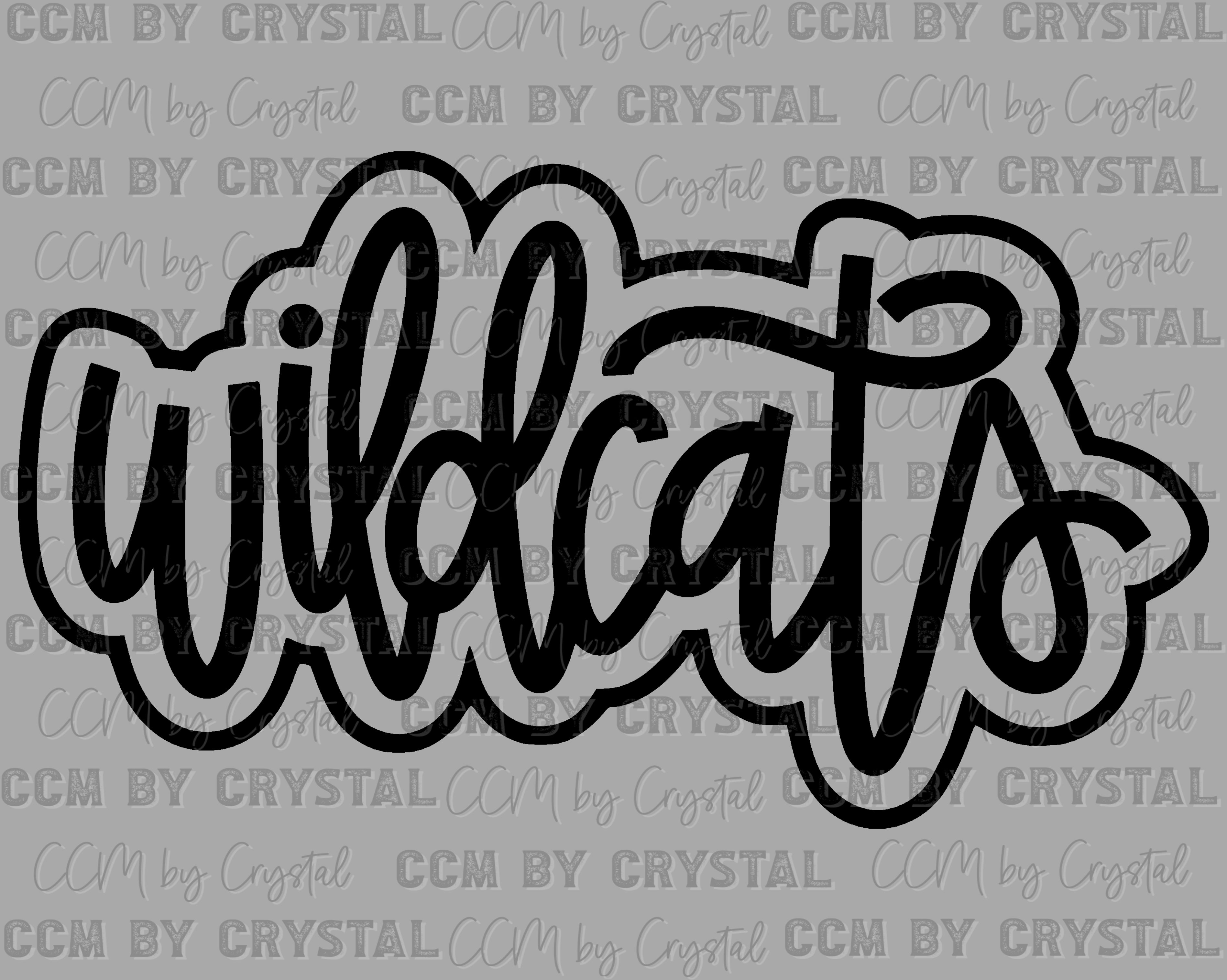 Wildcats Doodle Ready to Press Transfer DTF Transfer Sublimation Trans ...