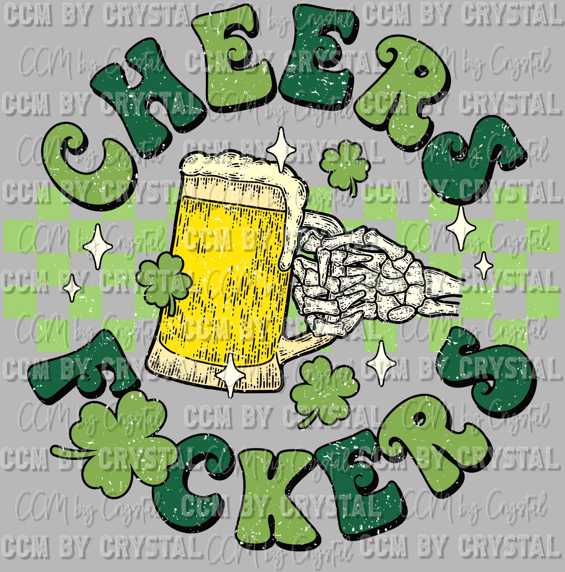 Cheers F*ckers St Patrick's Day Ready to Press Transfer DTF Transfer S ...