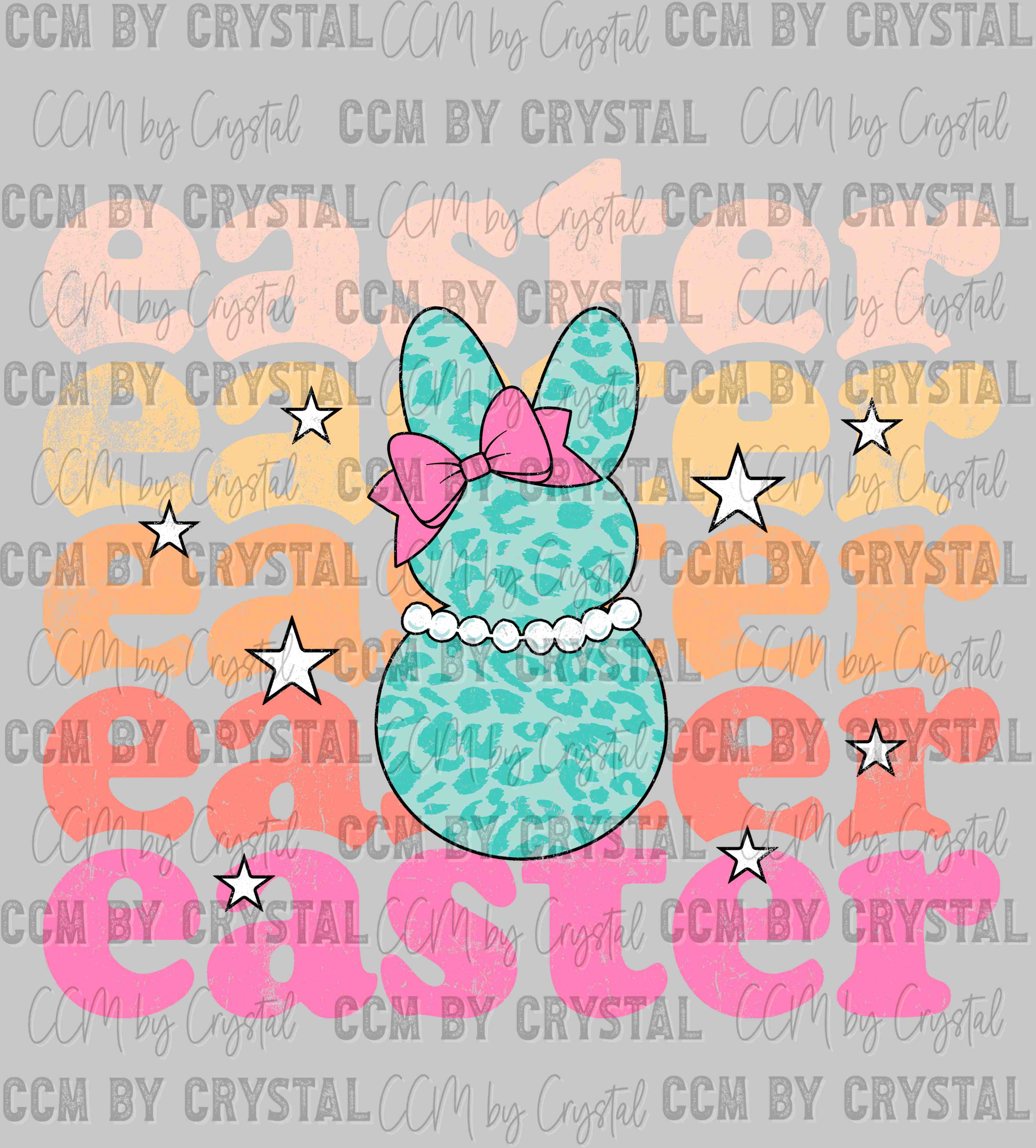 Easter Leopard Bunny Ready to Press Transfer – CCMbyCrystal
