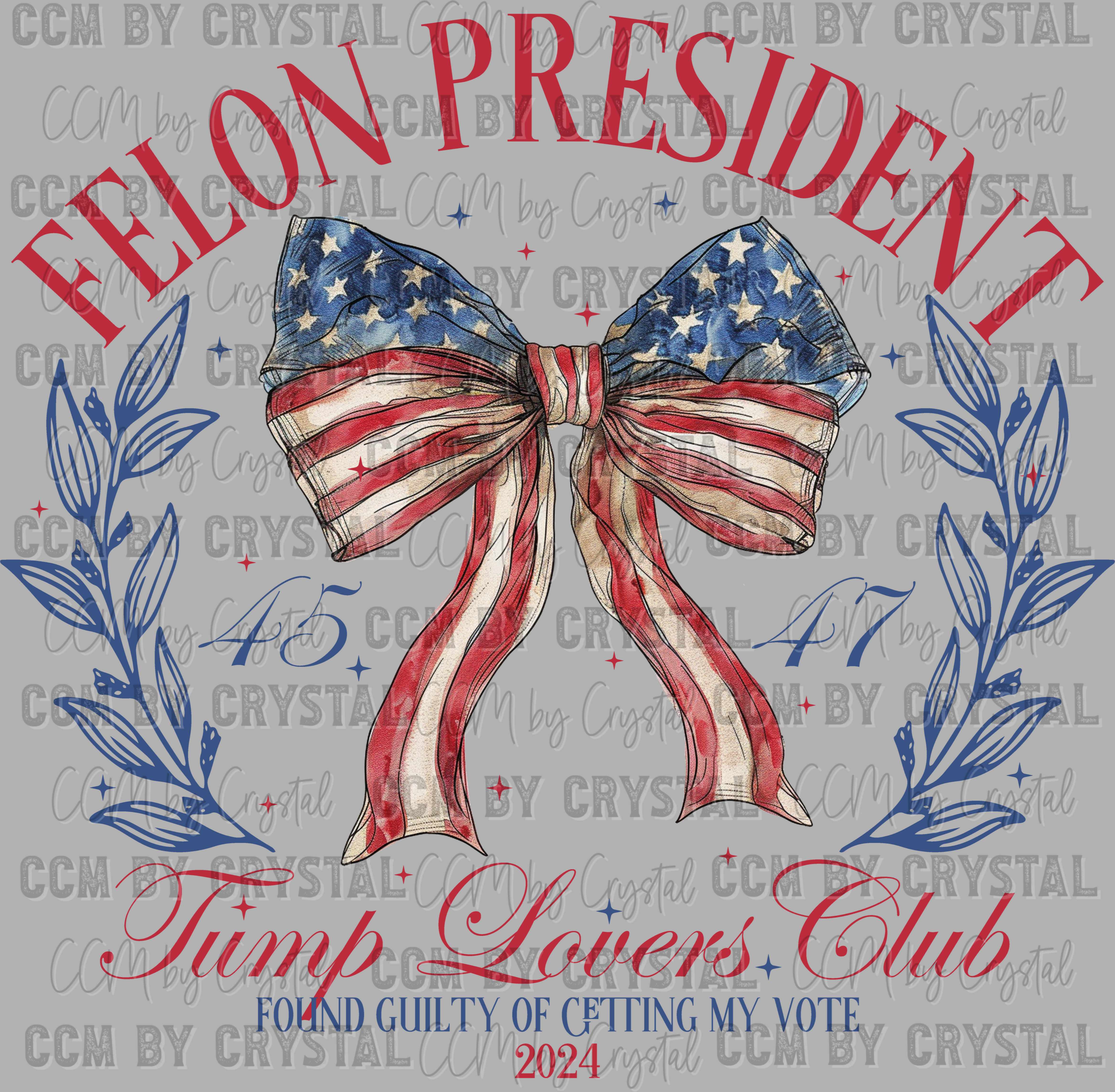 Felon President Trump Lovers Club Ready to Press Transfer DTF Transfer ...