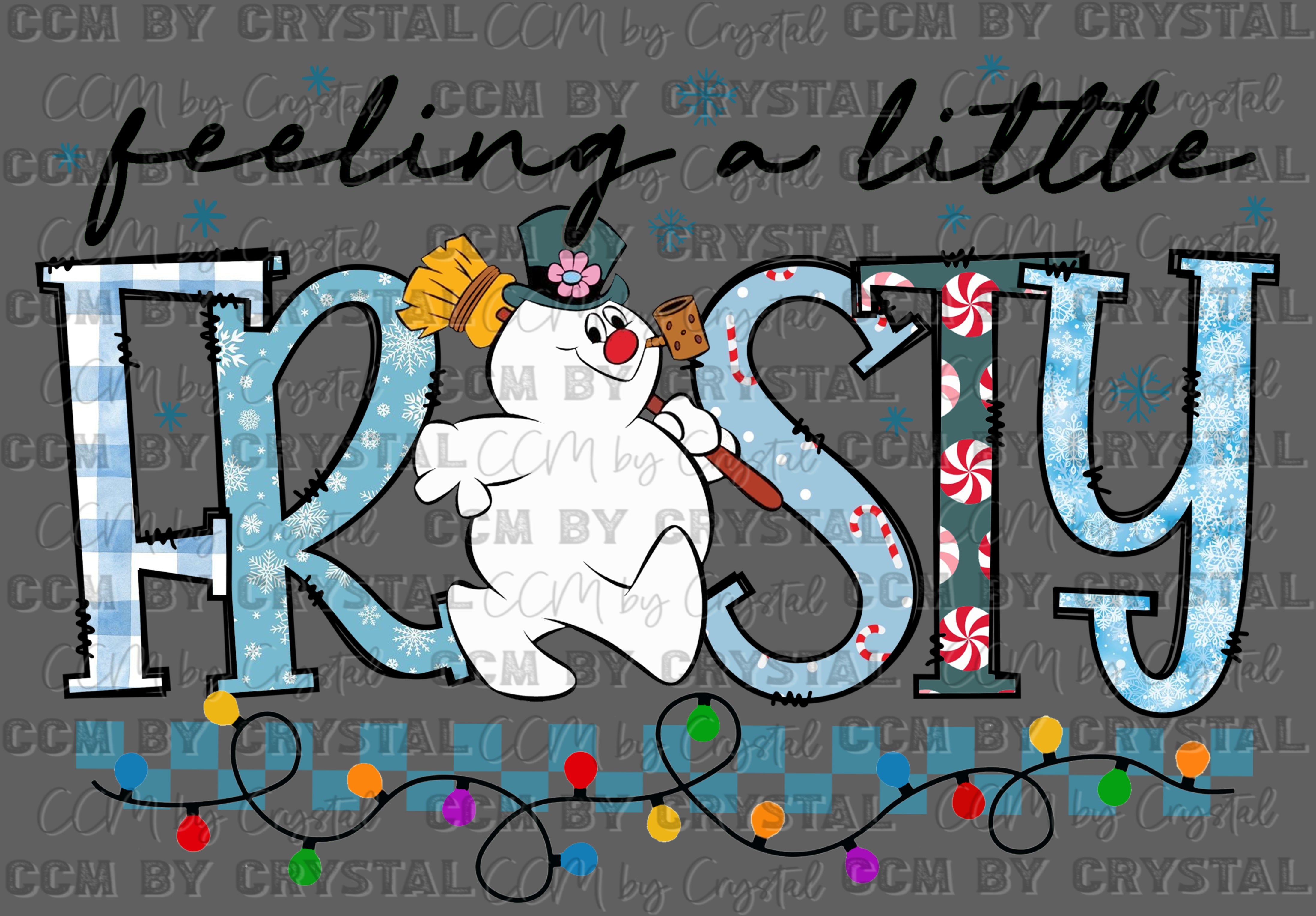 Feeling Frosty Ready to Press Transfer Instant Peel DTF Transfer Subli ...