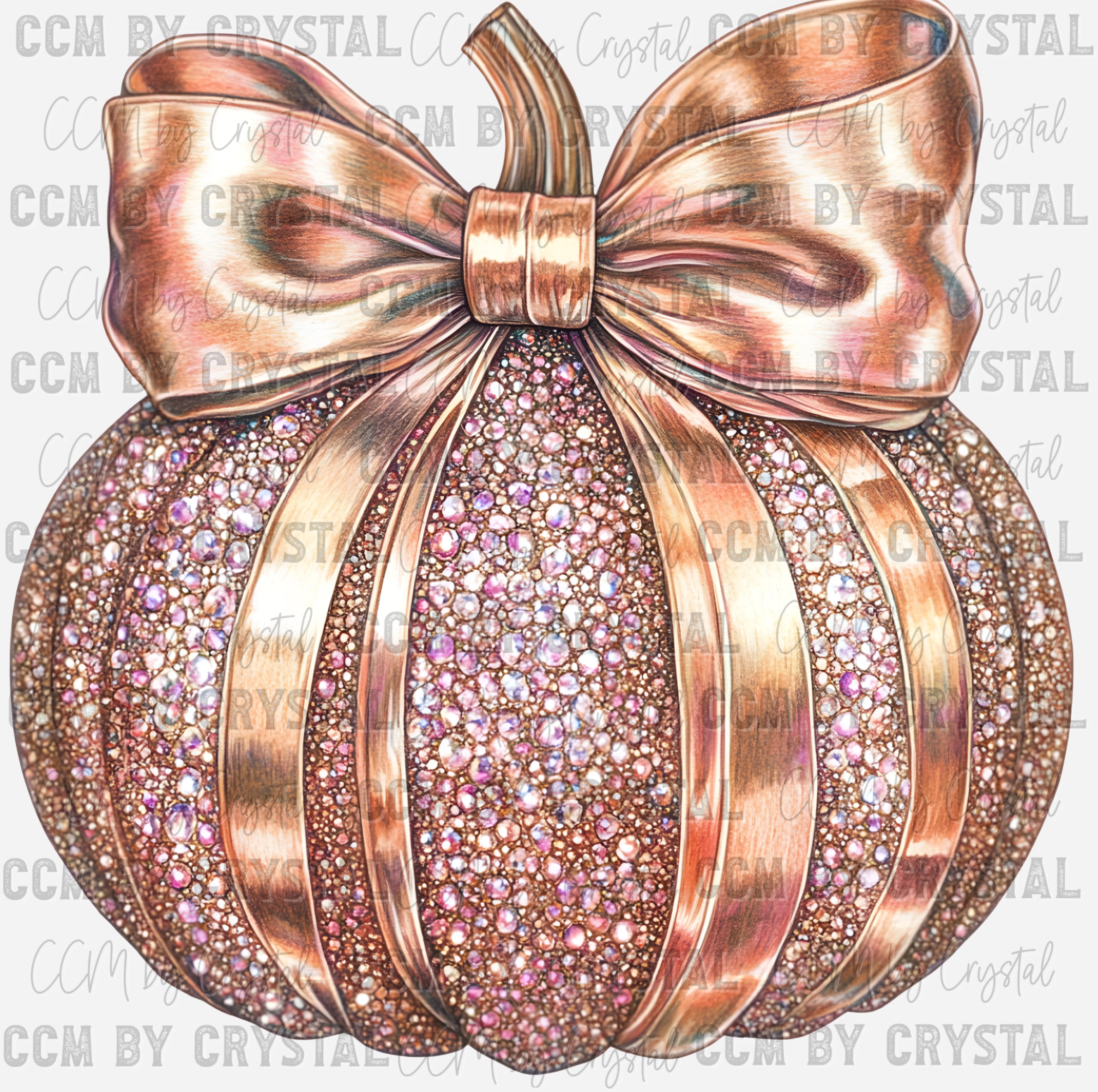 Fall Gold Pumpkin Faux Glitter Ready to Press Transfer DTF Transfer Su ...