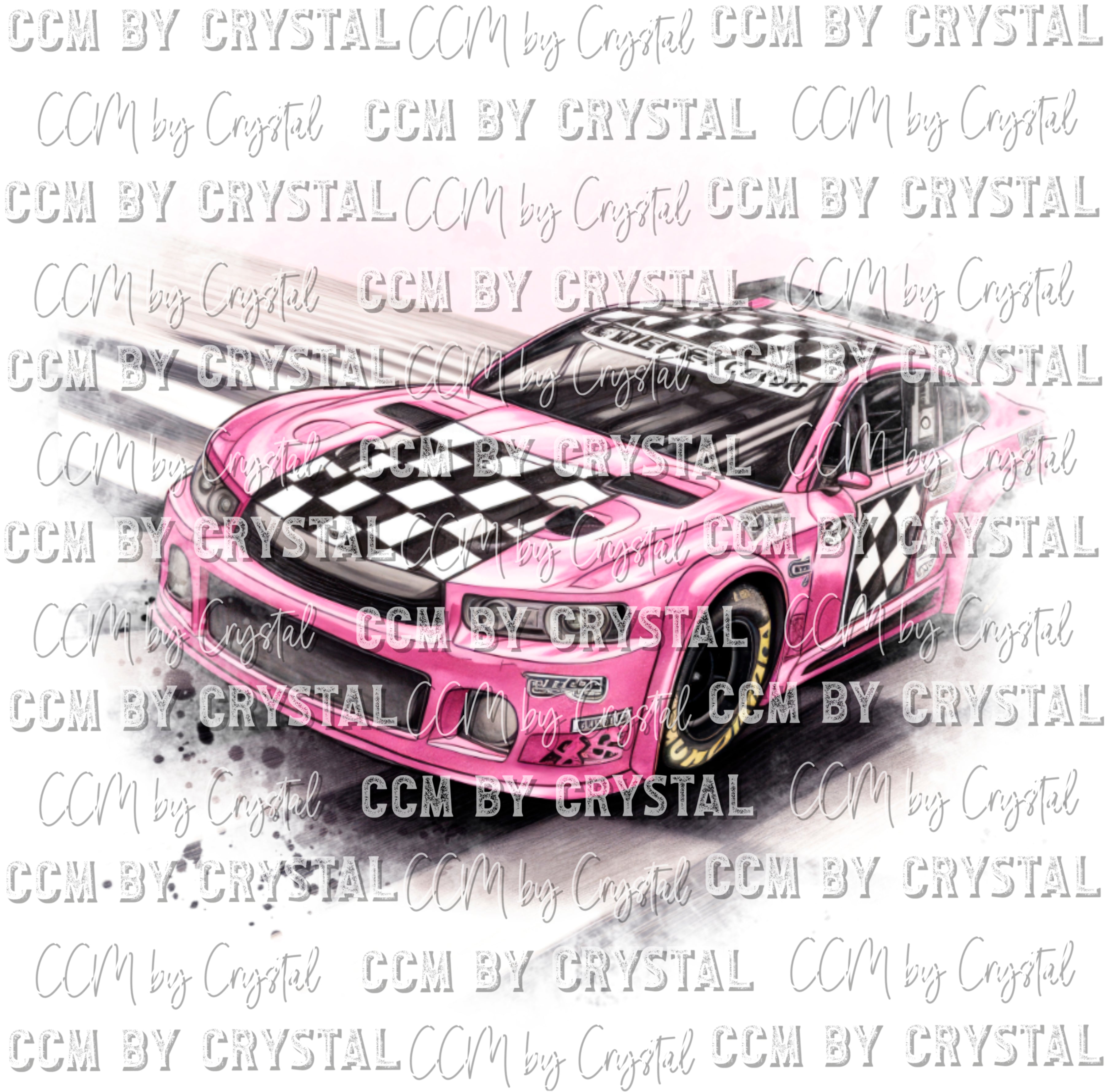 Pink Car Ready To Press Transfer DTF Sublimation – CCMbyCrystal