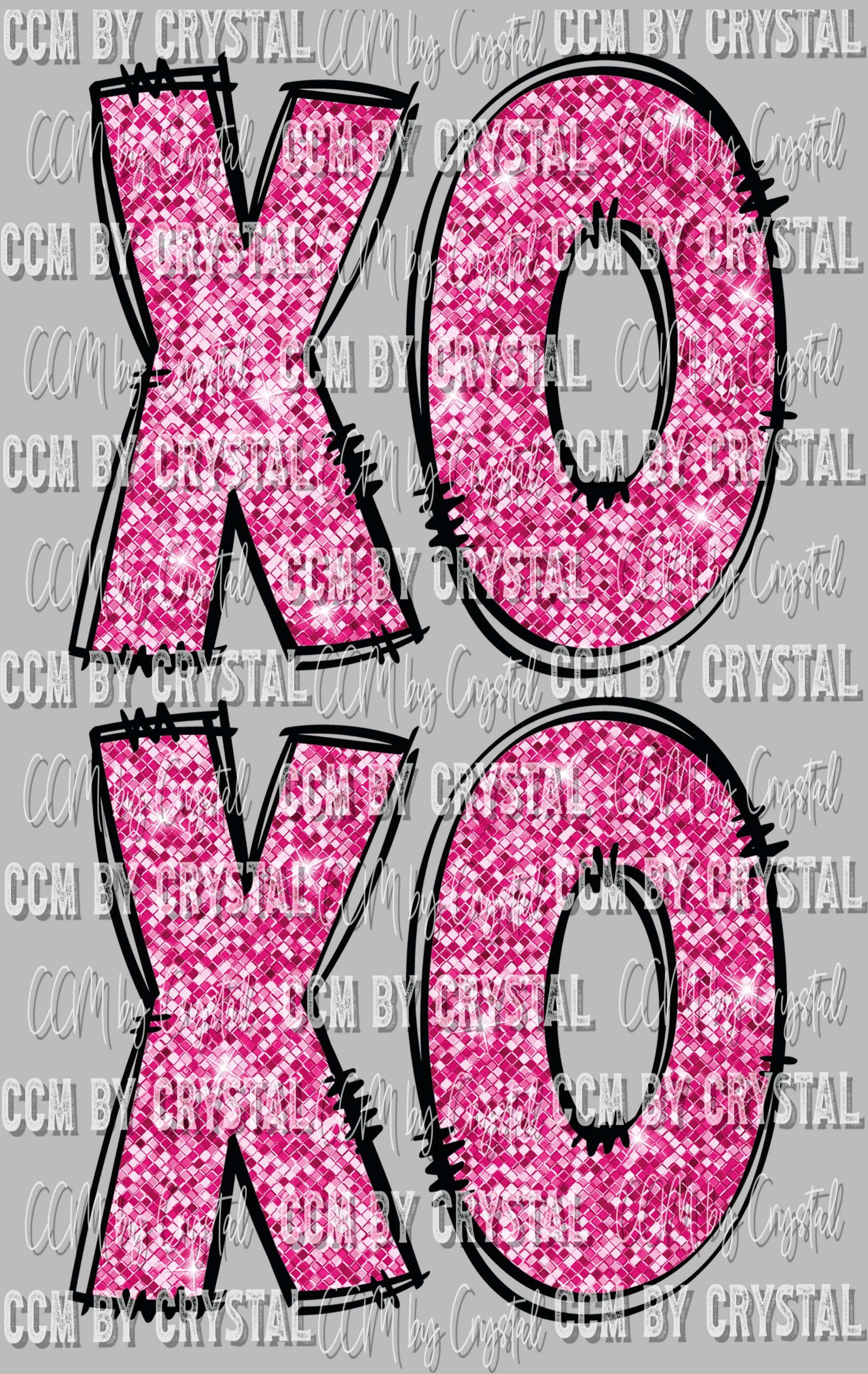 Pink XoXo Valentine's Day Ready to Press Transfer – CCMbyCrystal