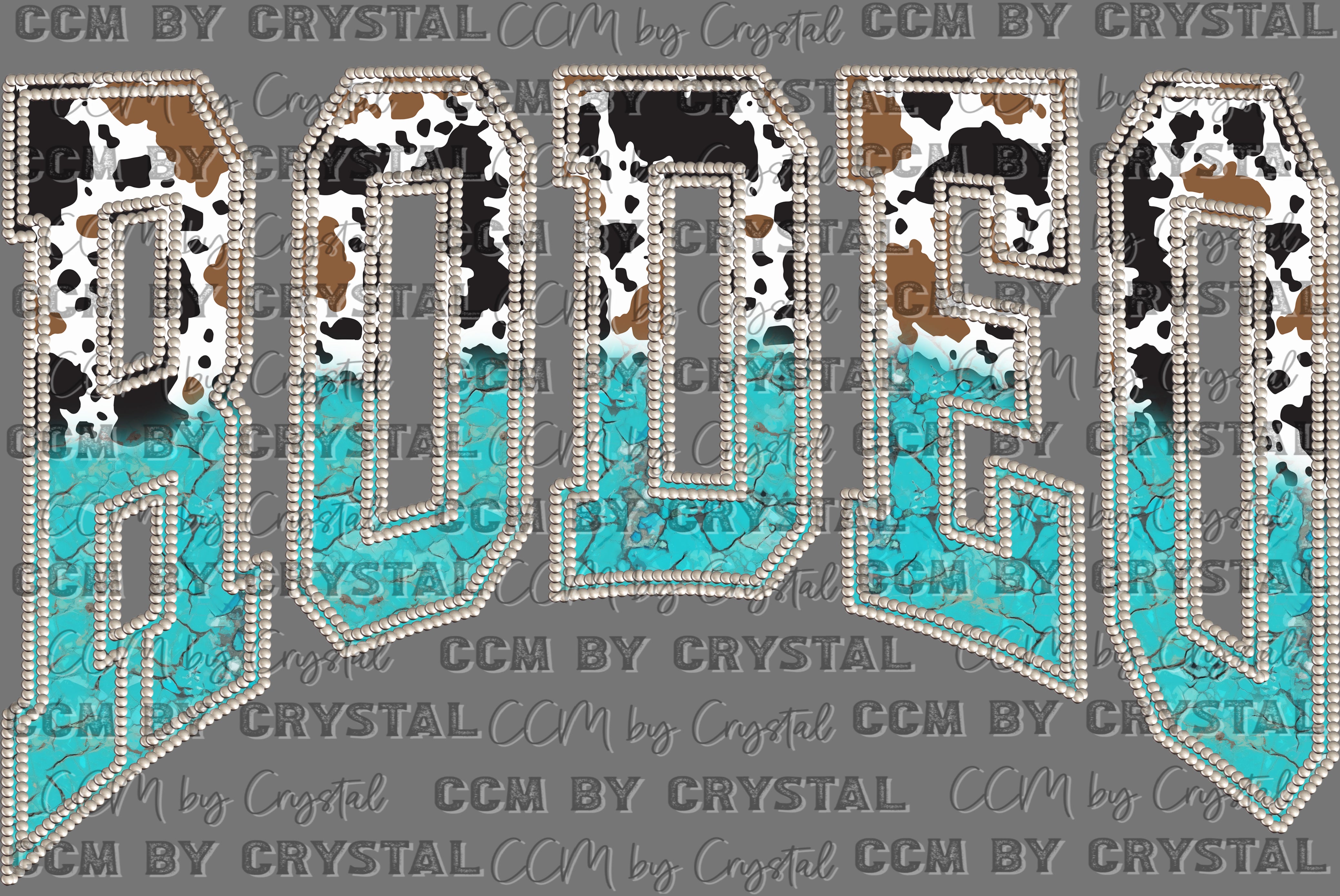 Rodeo Western Rodeo Ready to Press Transfer DTF Transfer Sublimation T ...
