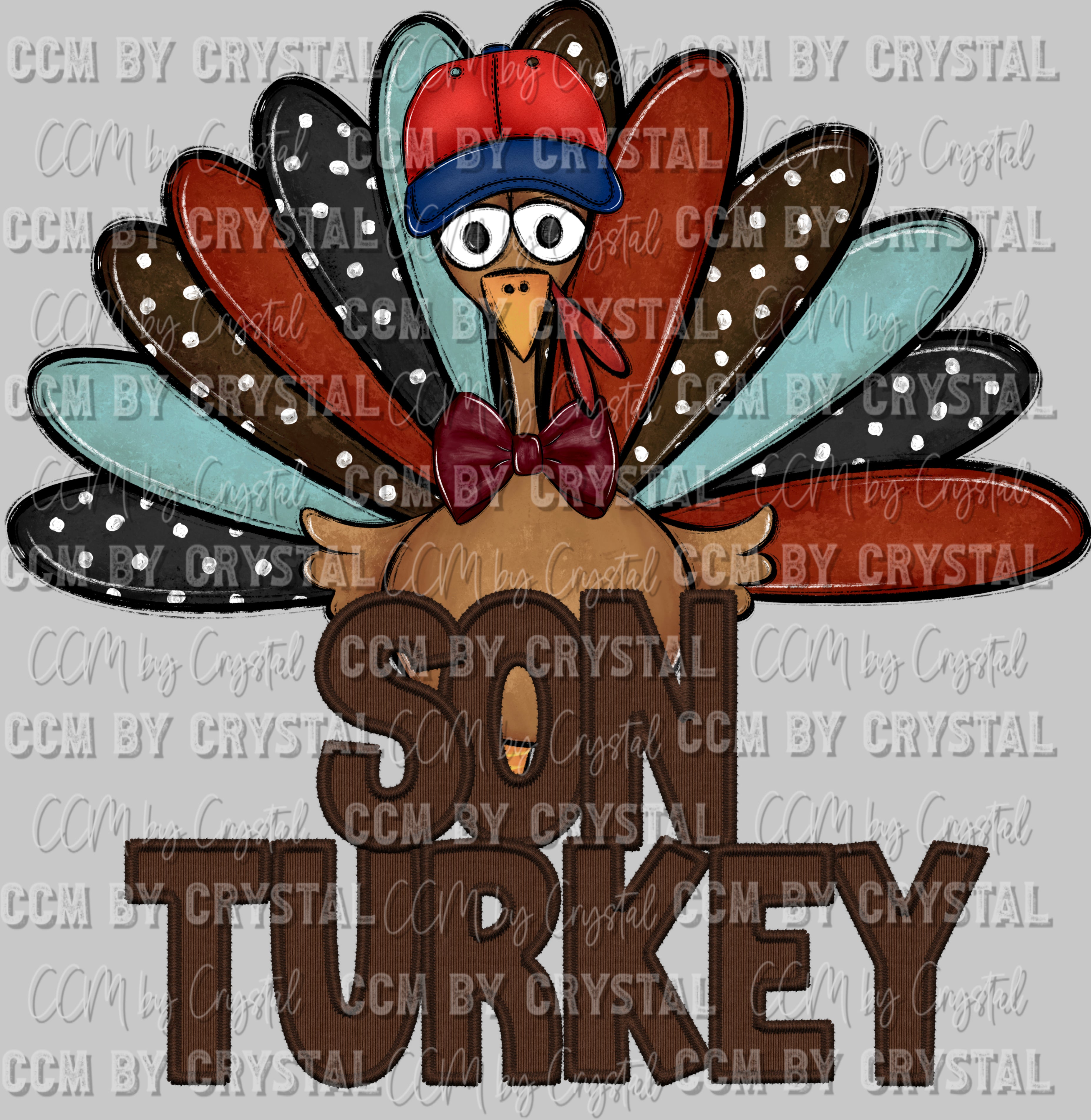 Son Turkey Fall Thanksgiving Ready to Press DTF Transfer Sublimation T ...