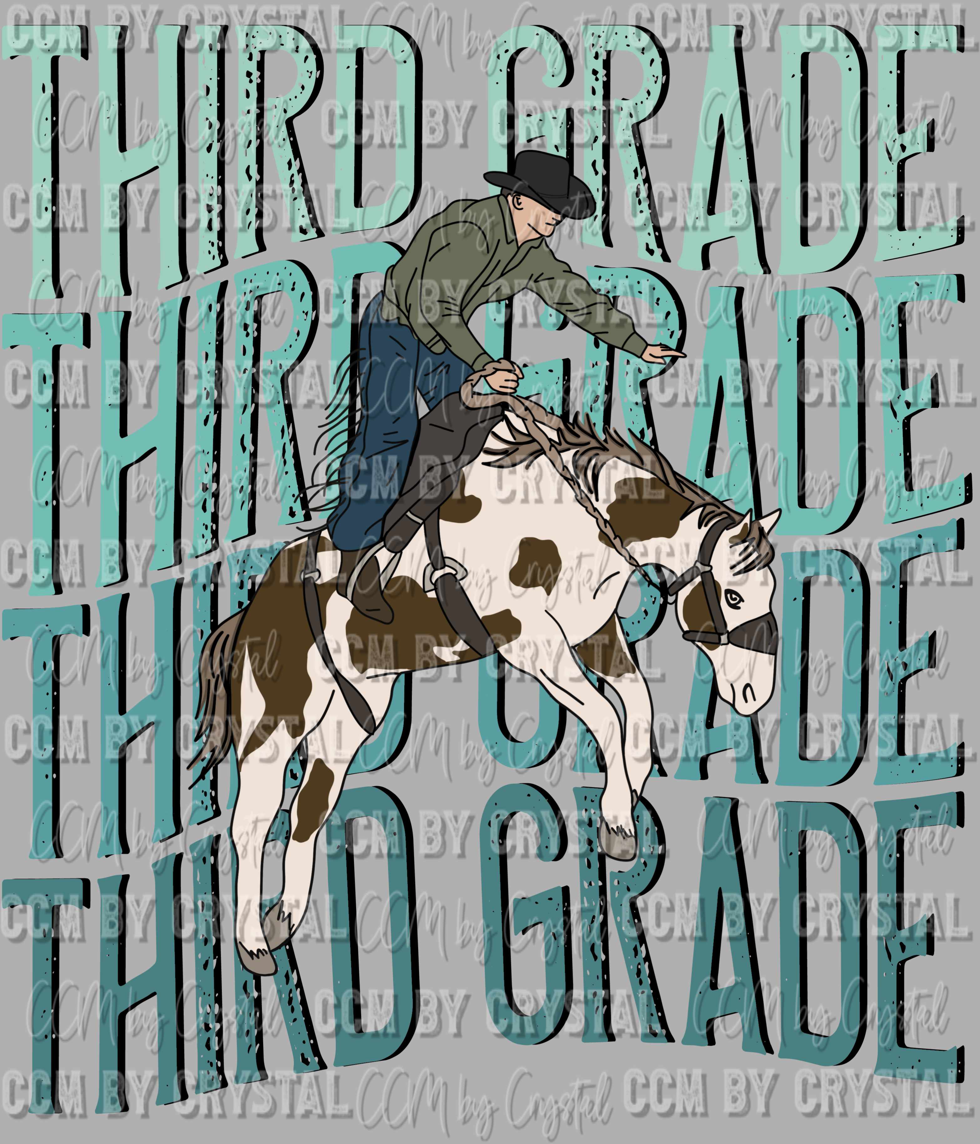 Third Grade Cowboy Western Rodeo Ready to Press Transfer – CCMbyCrystal